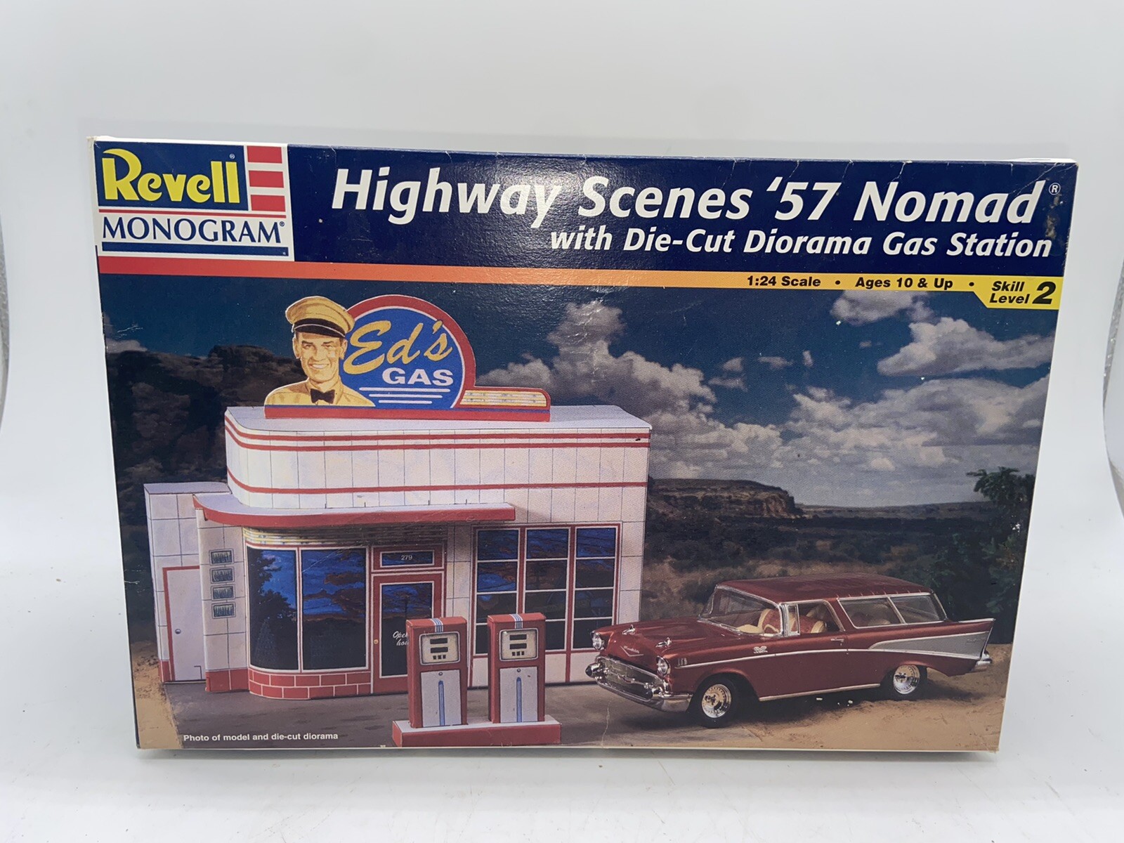 Revell Monogram Highway Scenes 57 Nomad 1957 Car Wth Die-cut Diorama ...