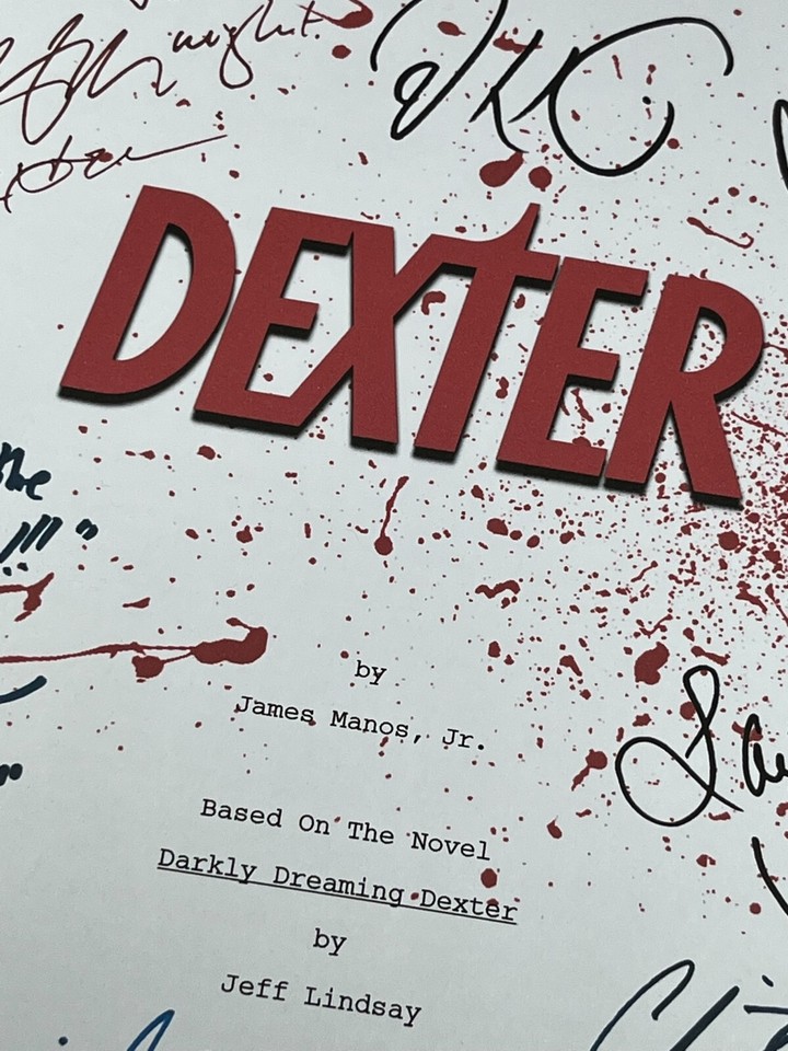Dexter Pilot Script Signed- Autograph Reprints- Dexter TV Show | eBay