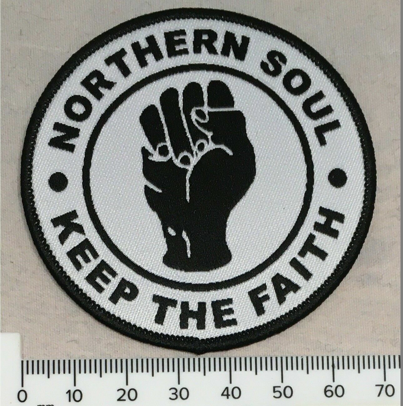 Northern Soul Patch KTF Mods Ska Rude Girl Kinks Jam Iron Sew On Woven ...
