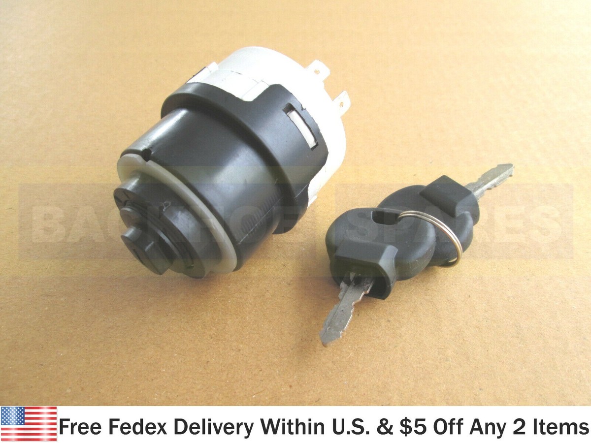 JCB Backhoe Loader 4WD Starting Ignition Switch With 2 Keys 701/80184 ...