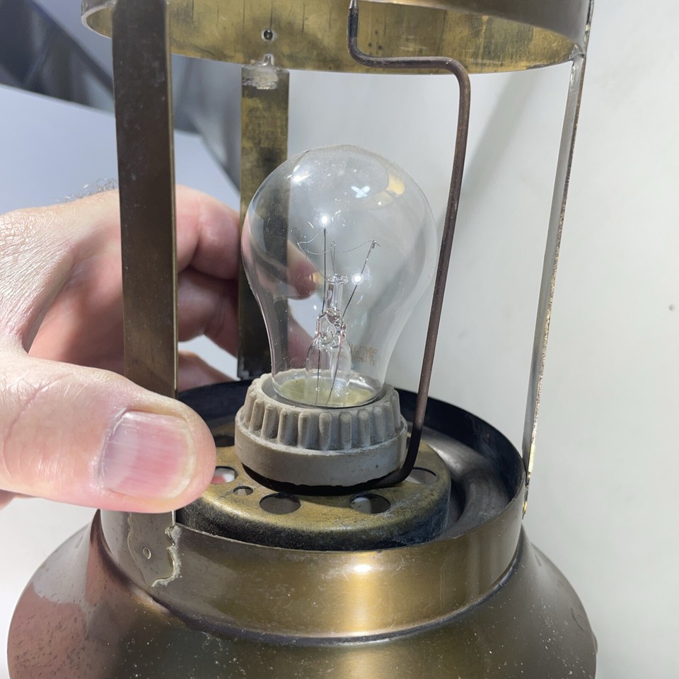 Antique Revolite brass Motion lamp housing and power cord N | eBay