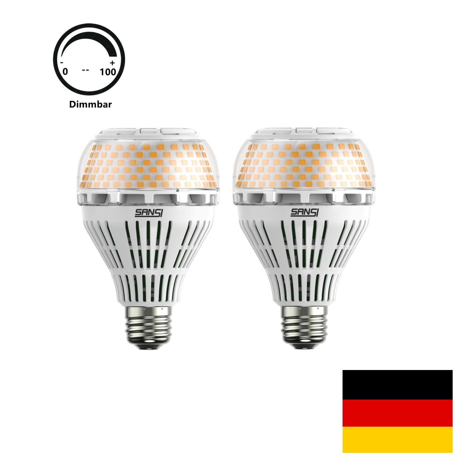 SANSI LED Leuchtmittel Baustrahler E27 Glühbirne Lampe 22W/27W/30W/40W ...