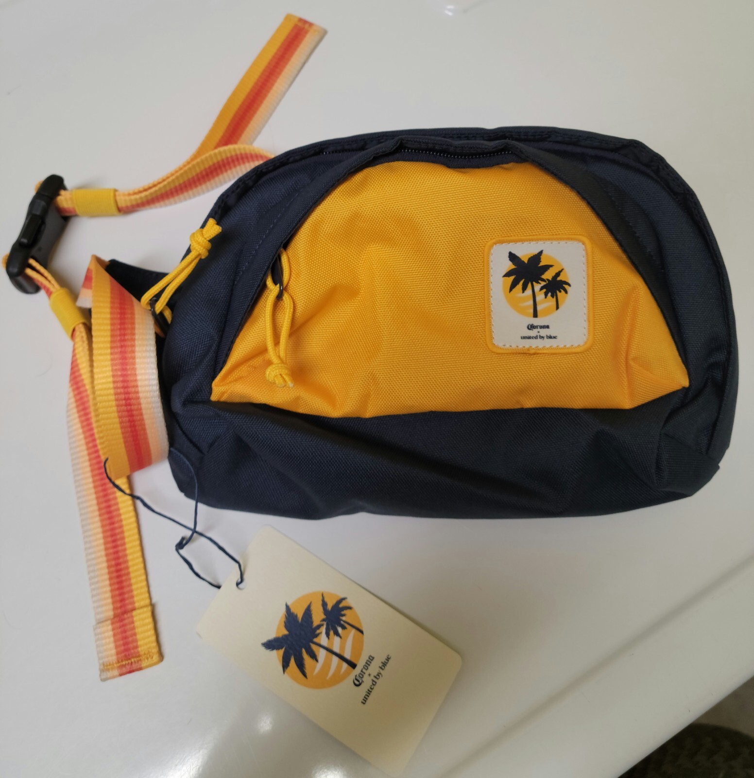 CORONA BEER Waist Bag Utility Fanny Pack United By Blue Yellow Palm ...