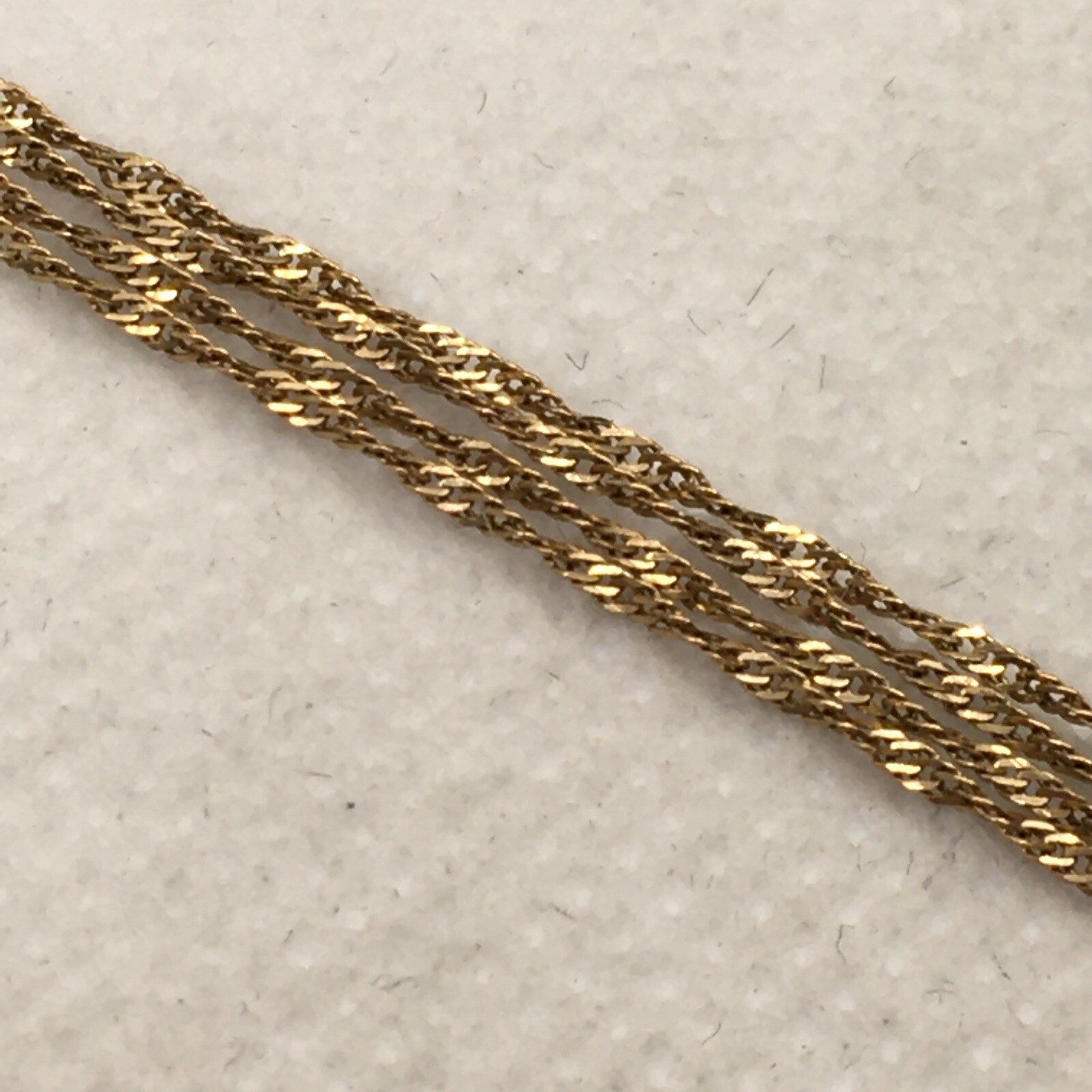 MIDAS 10K Yellow Gold 1mm wide Chain Necklace Made in Turkey 20” long 0 ...