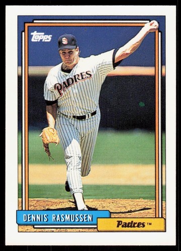 1992 Topps 252 Dennis Rasmussen San Diego Padres | eBay