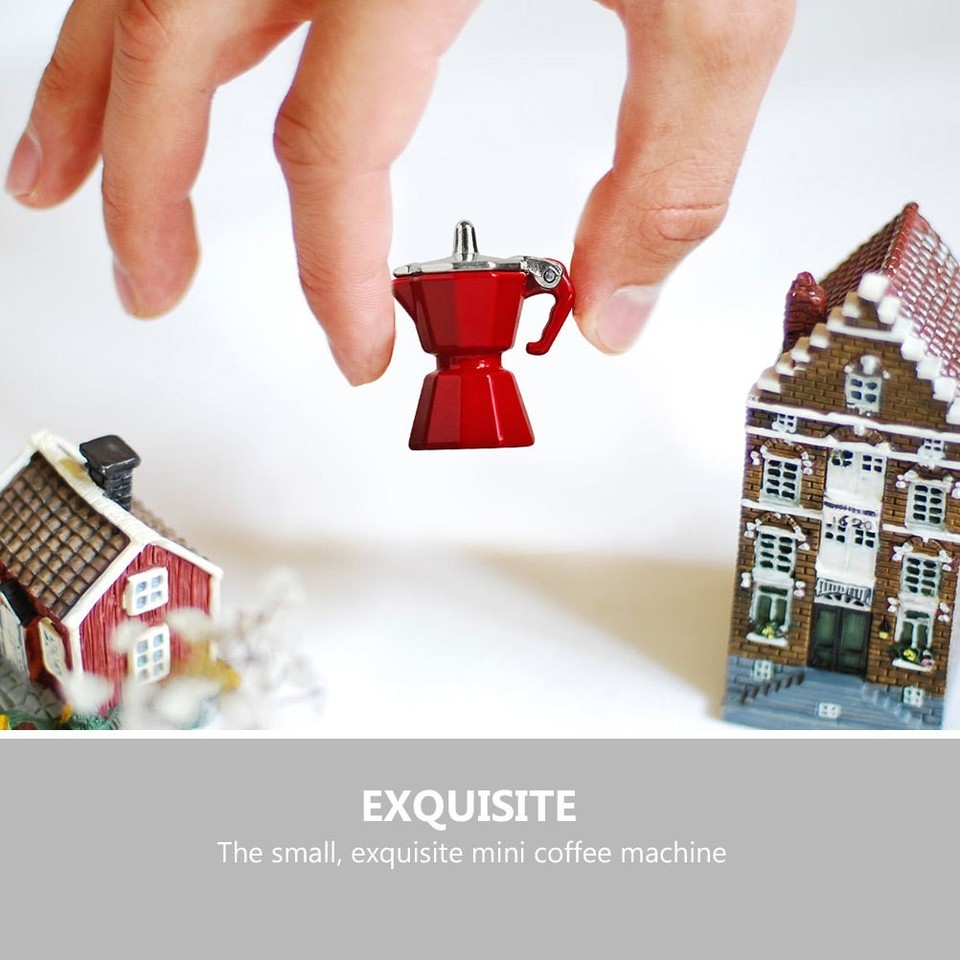 Mini Dollhouse Accessory Toy Coffee Maker Kitchen Furniture Miniature ...