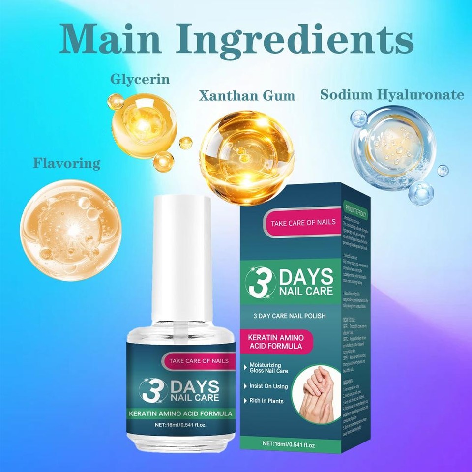 3 Days Nail Care - Keratin Amino Acid Formula Superior Nail Nourish H ...