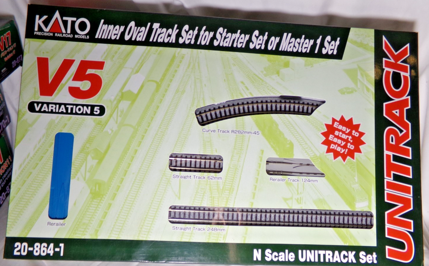 Kato 20-864-1 V5 Unitrack Inner Oval Track Set for Starter Set / N ...