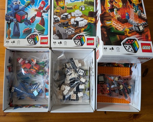 Lego Set Game x 3 Shave A Sheep 3845 Robo Champ 3835 Magma Monster 3847 ...