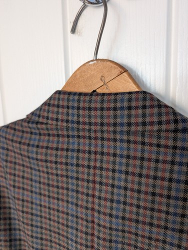 Chester Barrie Hand Tailored Savile Row Tweed Check Blazer 42"L Made In ...