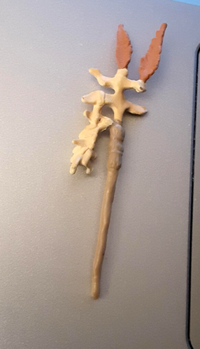 STAR WARS POTF2 JEDI EWOK LOGRAY STAFF CEREMONIAL STICK ACCESSORY 1998 ...