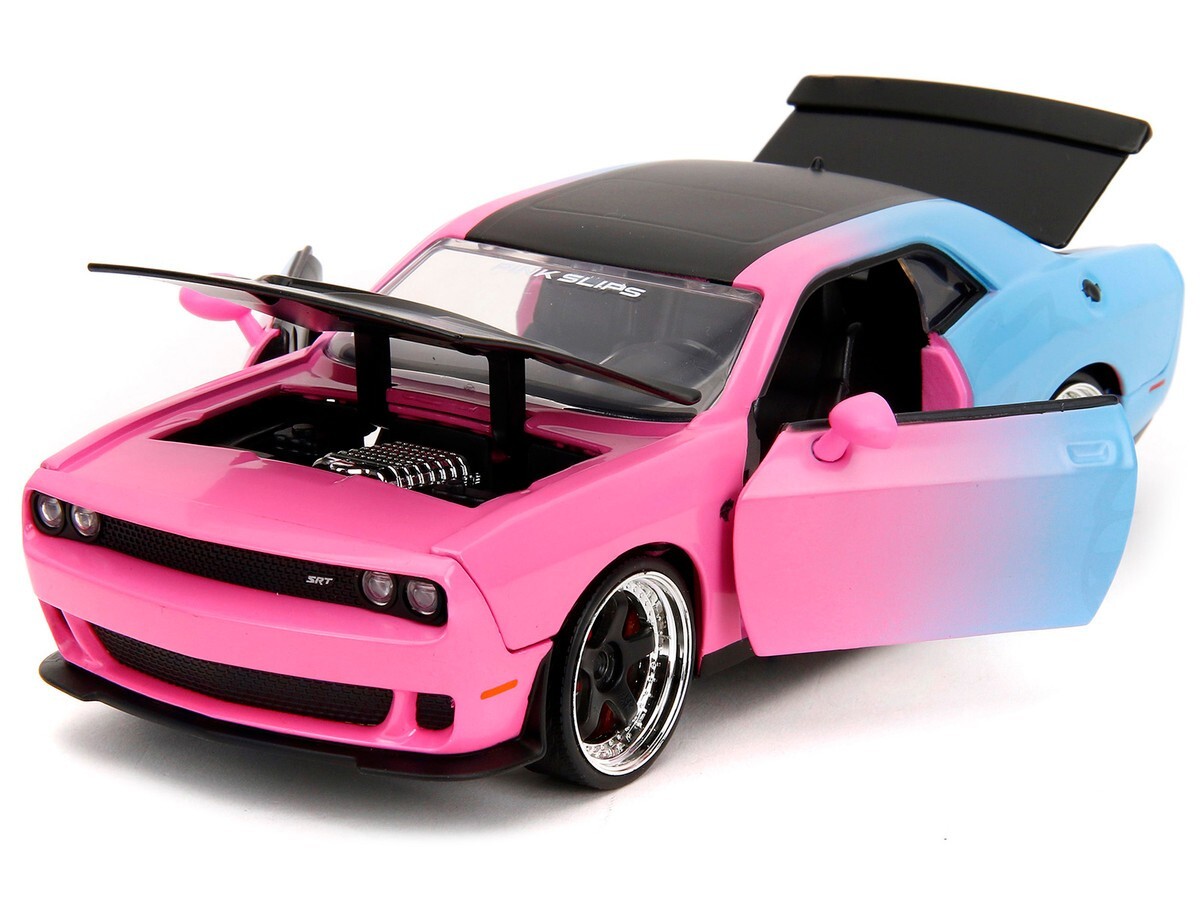 JADA PINK SLIPS 2015 DODGE CHALLENGER SRT HELLCAT 1/24 PINK w/ BLACK ...