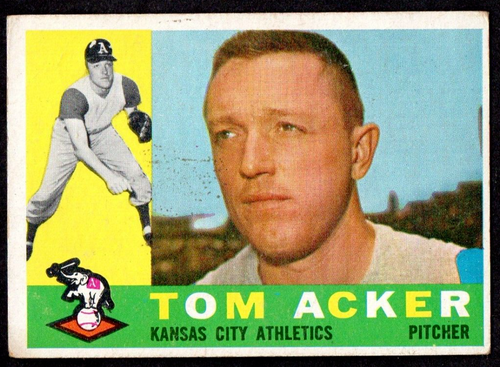 1960 Topps #274 Tom Acker GD/VG | eBay