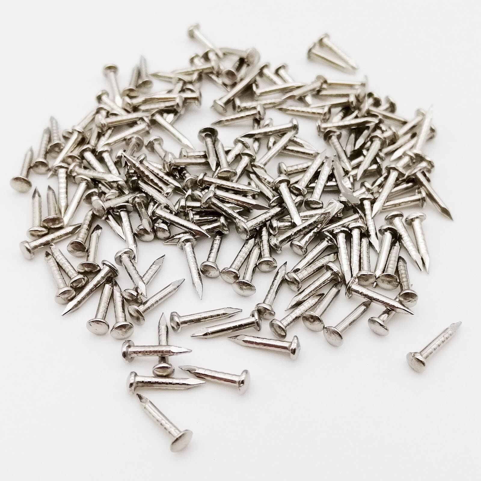 200pcs Iron Small Mini Round Head Nail Tack Diameter 1.2mm 1.5mm 1.8mm ...