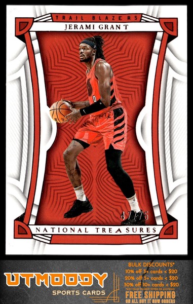 2022-23 Panini National Treasures - Red #98 Jerami Grant /75 for sale ...