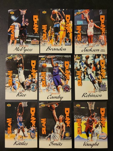 Lot of nine 1997 Upper Deck Slam Dunk basketball cards #/40 | eBay