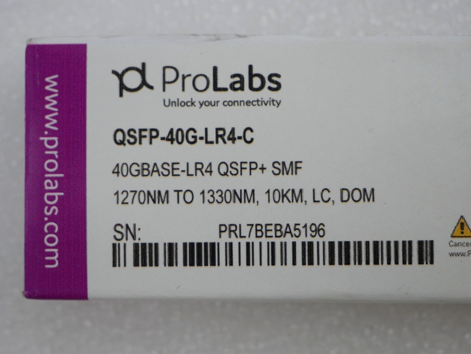 ProLabs QSFP-40G-LR4-C 40GBASE-LR4 1330nm 10km QSFP+ SMF Transceiver ...