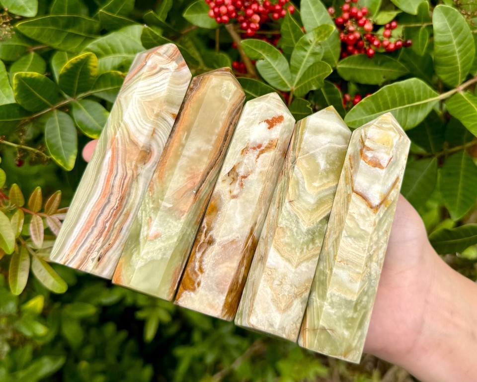 Natural Polished Crystal Obelisks / Towers - Choose Gemstone (Healing ...