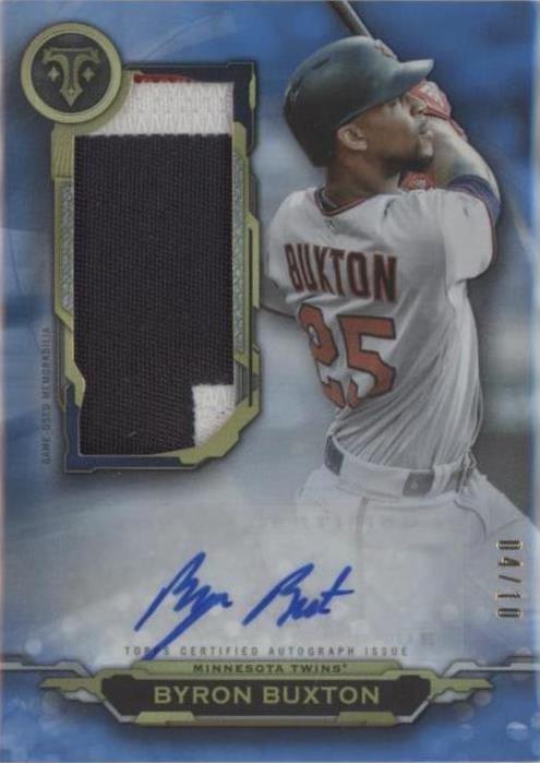 2019 Topps Triple Threads - Autograph Single Jumbo Relics Byron Buxton ...