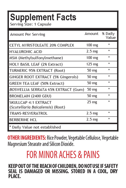 anti inflammatory supplement back pain - PAIN RELIEF MEGA FORMULA 610MG ...