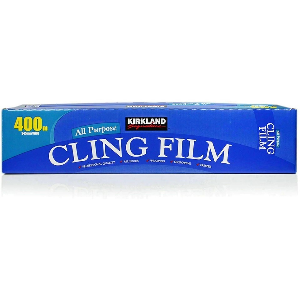 Kirkland Signature All Purpose Cling Film 345mm Wide x 400 Metres ...
