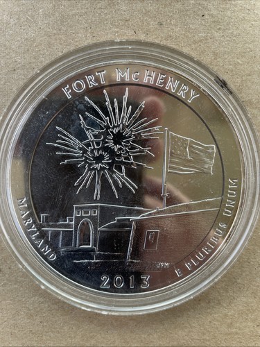 2013 Fort McHenry 5-Ounce America the Beautiful .999 Fine Silver Coin ...