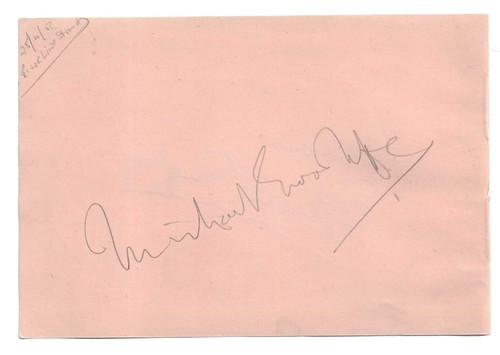 Michael Goodliffe + Edward Rigby. Actors. Signed 1940s/50s Autograph ...