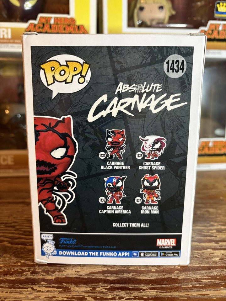 Funko Pop! Carnage Black Panther #1424 - Marvel | eBay