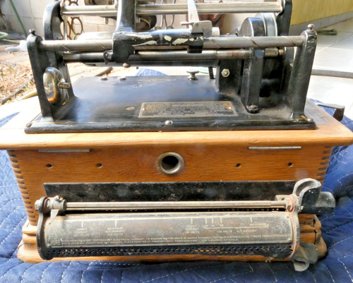 Edison Business Phonograph Cylinder Player Model D Electric ADC Motor ...