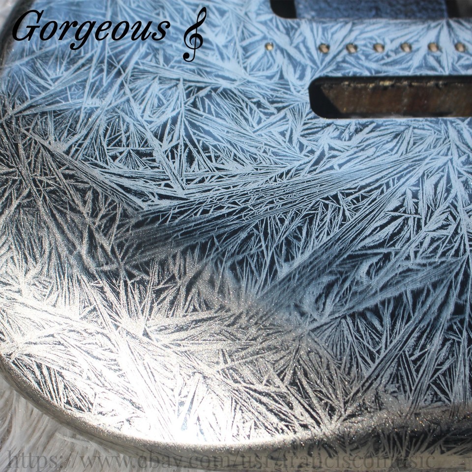 Ice Flower Design Stratocaster Electric Guitar Body Poplar Wood | eBay