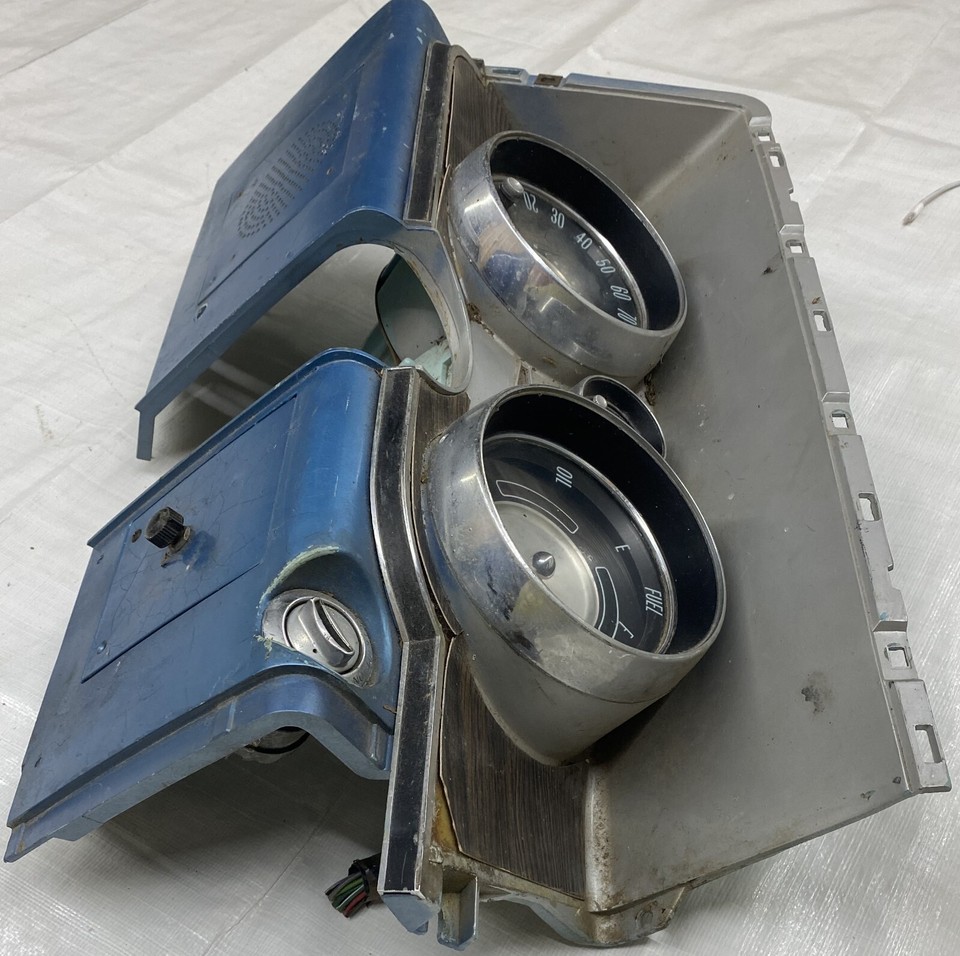 1963 1964 Buick Riviera Gauge Cluster Dash Bezel Woodgrain Trim ...