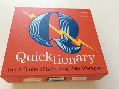 QUICKTIONARY A Lightning Fast Wordplay Game Ages 12+, 2+ Players | eBay