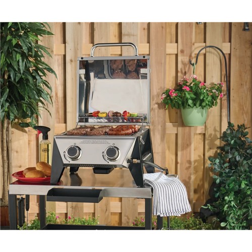 Expert Grill 2-Burner Tabletop Gas Grill, Stainless Steel | eBay