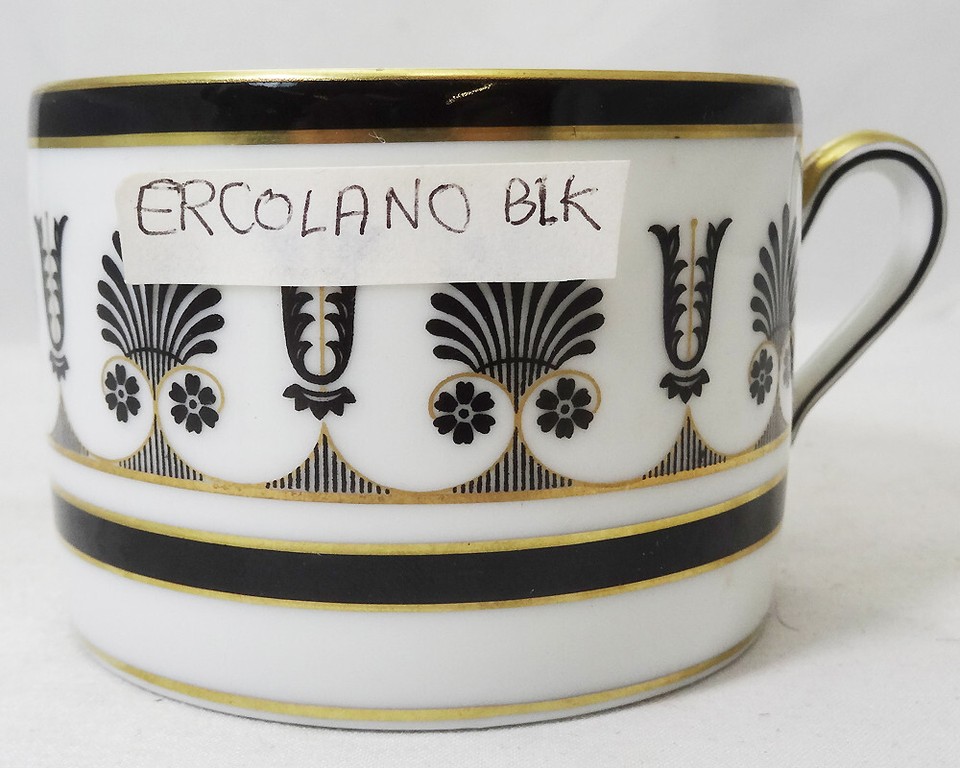 ERCOLANO by Richard Ginori Tea Cup & Saucer Can Shape NEW NEVER USED ...