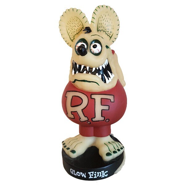 RAT FINK Glow in Dark Bobblehead Figure FUNKO Wacky Wobbler Collectible ...