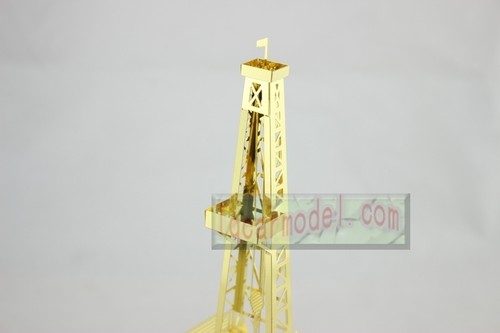 NEW Oilfield Oil Well Derrick Drill Rig Gold color Model Commemorative ...