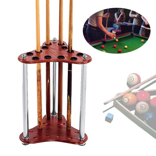 12 Pool Billiard Stick Cue Rack Floor Pool Stand Billiard Pool Cue ...