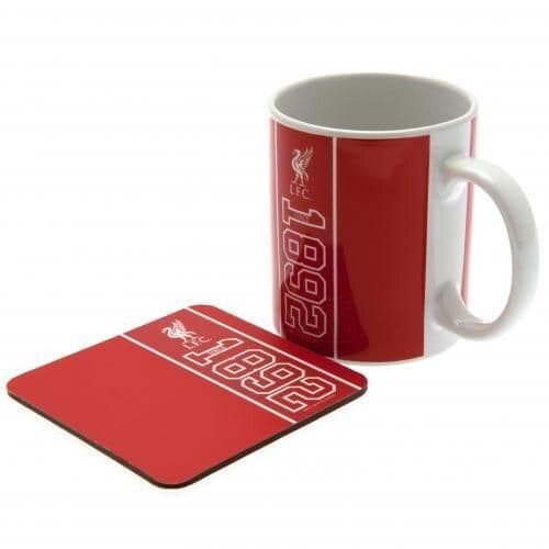 Liverpool FC Mug & Coaster Set Established Football Club Gift Official ...