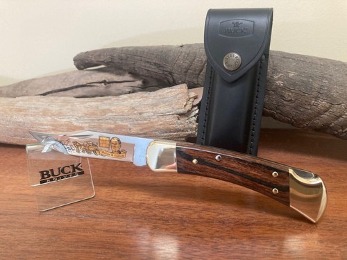 Buck Knife 110 - Vintage Custom "William Danforth" Gold Etch W/New ...