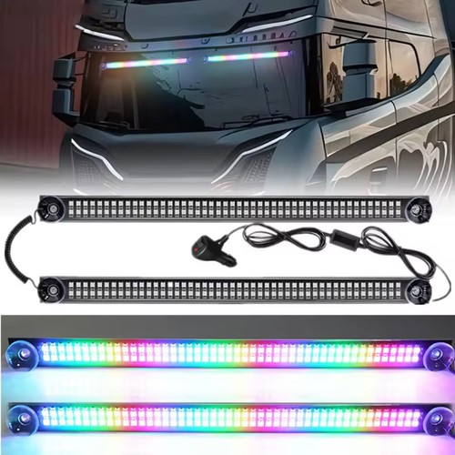 2IN1 192 LED Strobe Light Bar Safety Flashing Interior Windshield ...