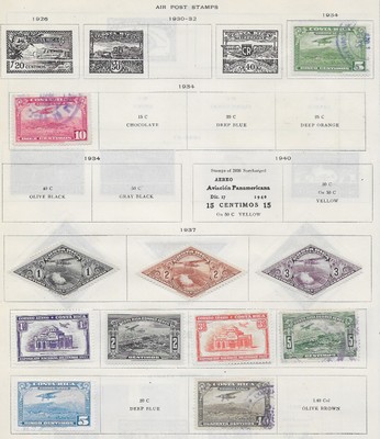 11 Costa Rica Air Post Stamps from Quality Old Antique Album 1934-1937 ...