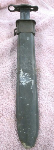 WWII US M1 UFH Bayonet with Sheath Flaming Bomb Insignia | eBay
