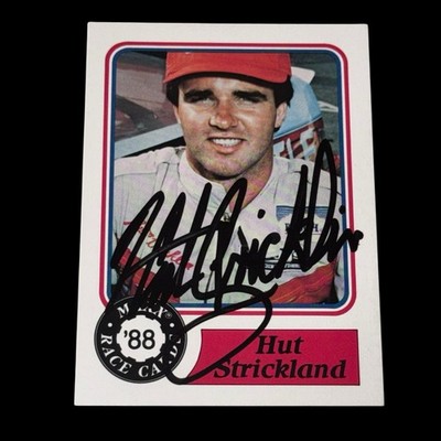 Hut Stricklin VINTAGE 1988 MAXX #28 NASCAR WINSTON CUP autographed card ...
