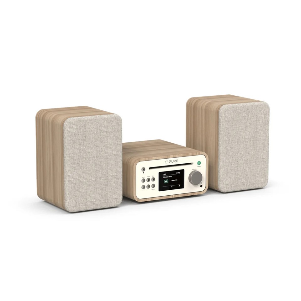 Pure Classic Stereo Mini DAB+ FM Radio BT CD Player Micro Stereo System ...