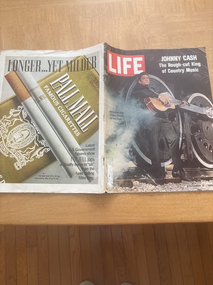 Vintage Life Magazine Featuring Johnny Cash On The Cover, November 21 ...