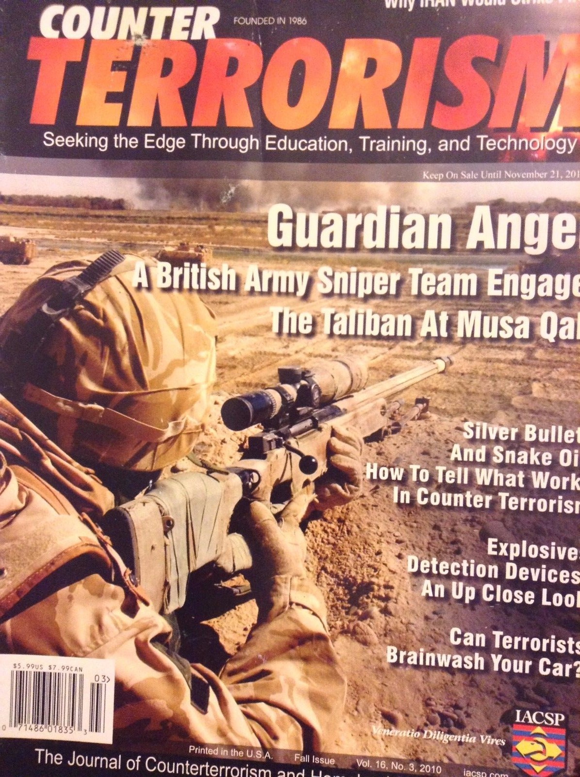 Counter Terrorism Magazine Guardian Angel November 2010 110817nonrh3 | eBay