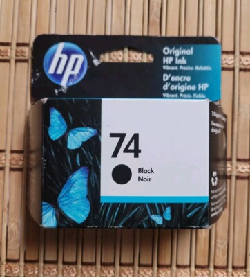 Unopened HP 74 Black Ink Cartridge OEM CB335WN Aug 2022 | eBay