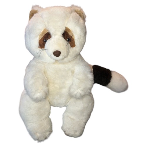 Etone White Albino Raccoon Plush 22 Inches 1983 Stuffed Animal | eBay