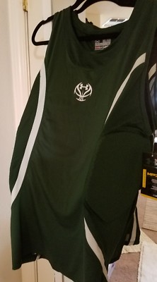 NEW Under Armour MPZ Compression Basketball Padded Green Tank 3XL New ...