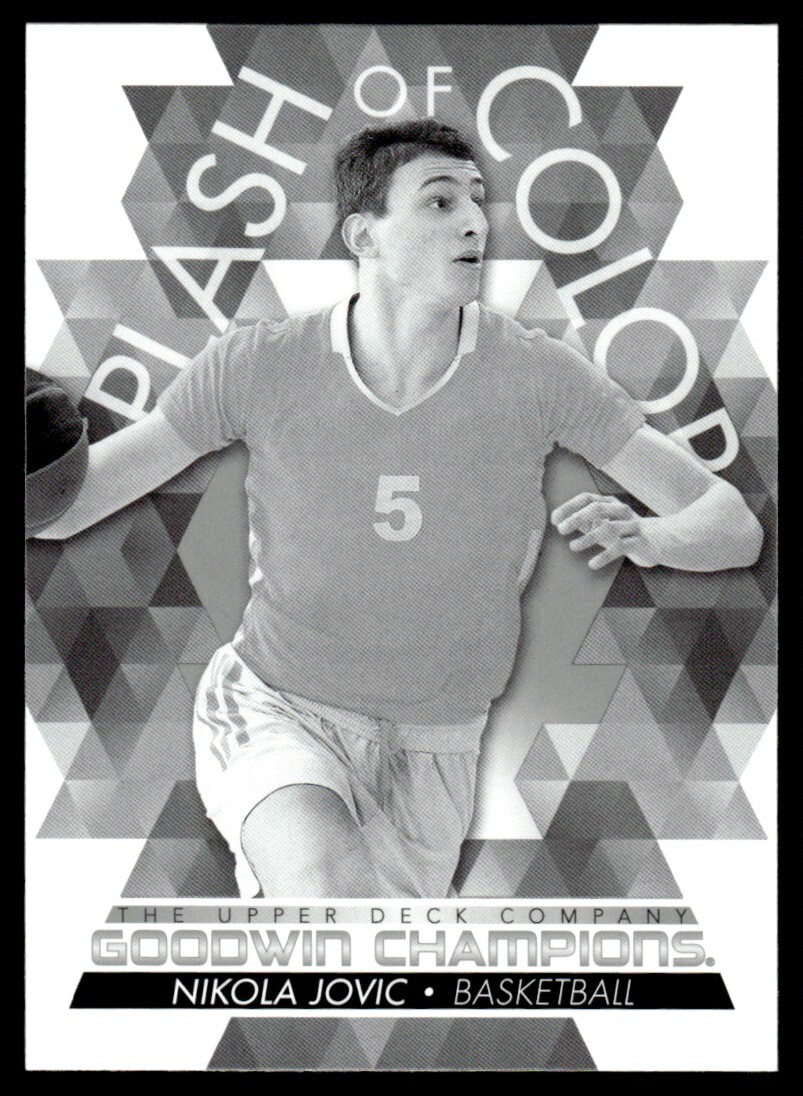 2022 Goodwin Champions Splash Of Color B & W Nikola Jovic Rookie Heat ...